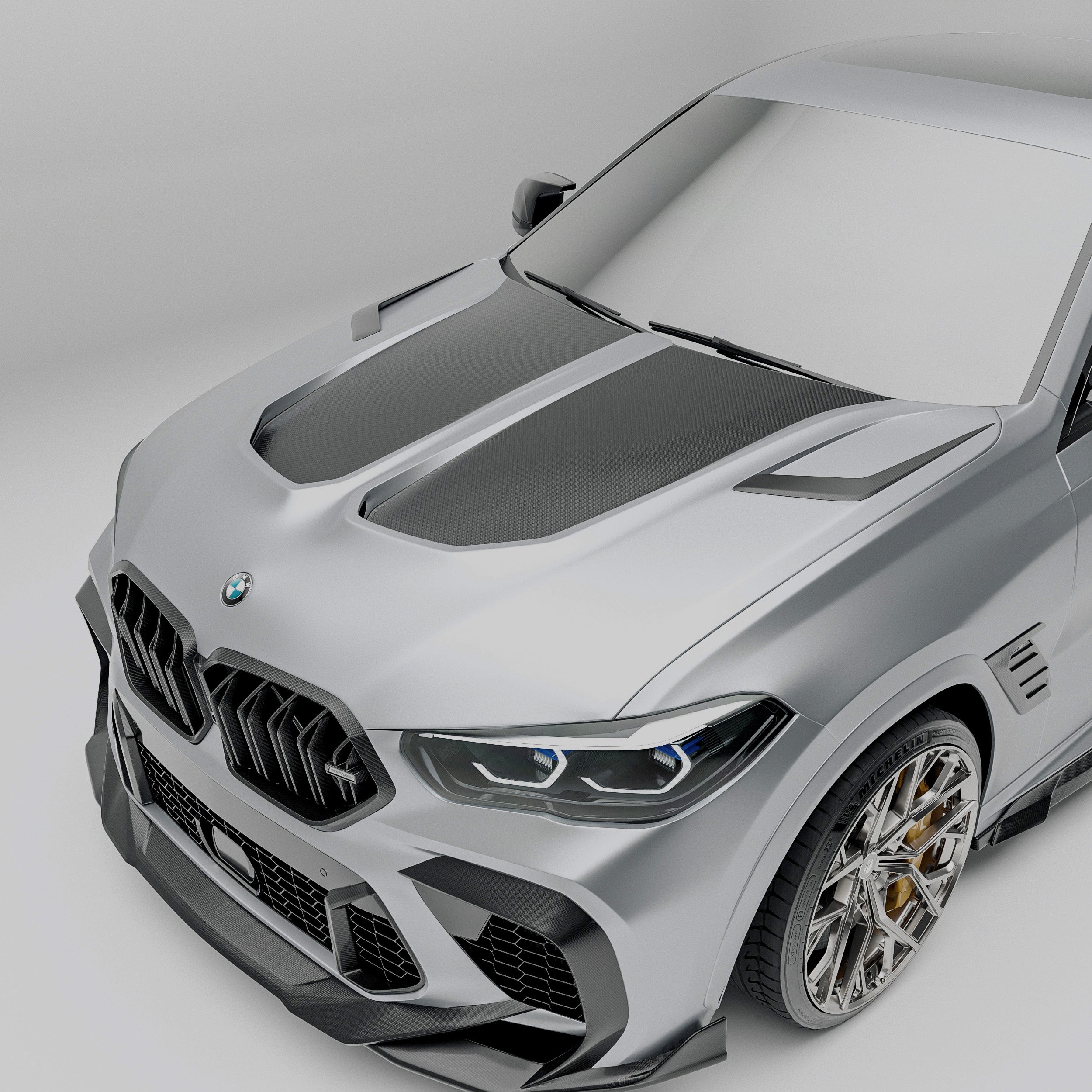 Vest Carbon Fiber Hood For X6m Comp