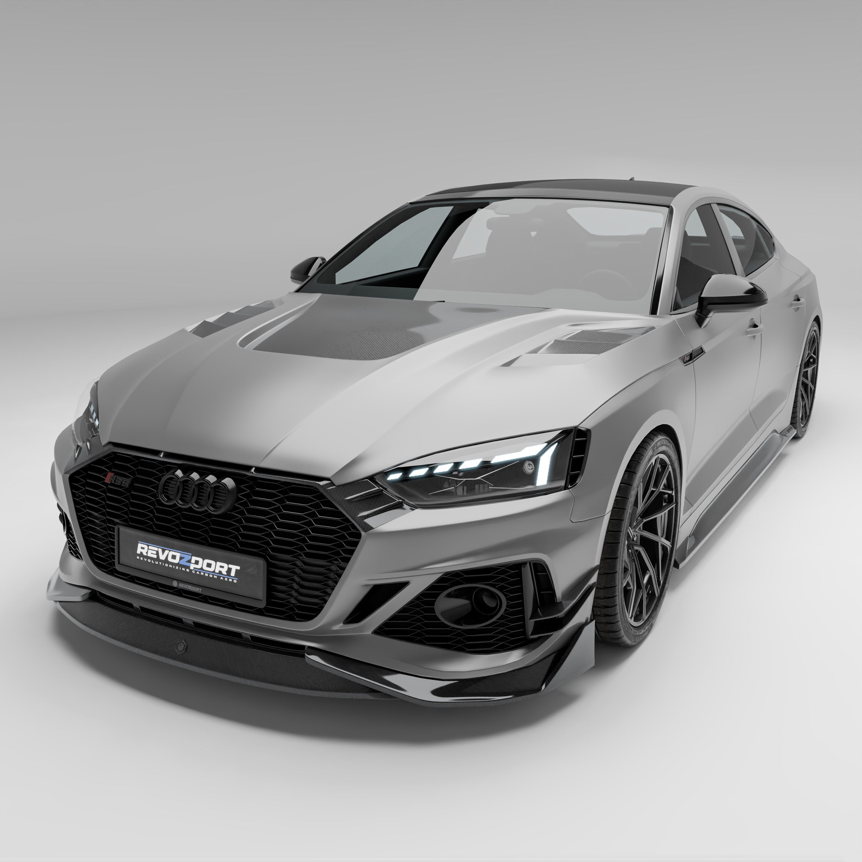 Audi RS5 B9.5 Sportback: Carbon Fiber Front Lip – Revozport
