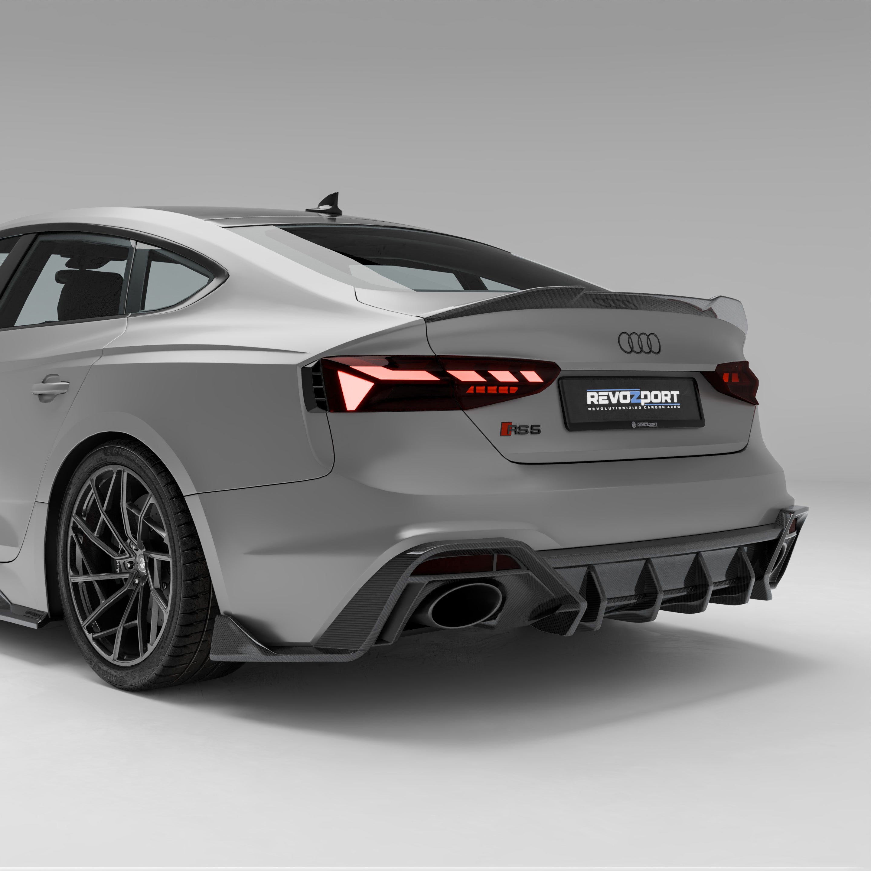 Audi RS5 B9.5 Sportback Carbon Fiber Rear Diffuser | RevoZport – Revozport