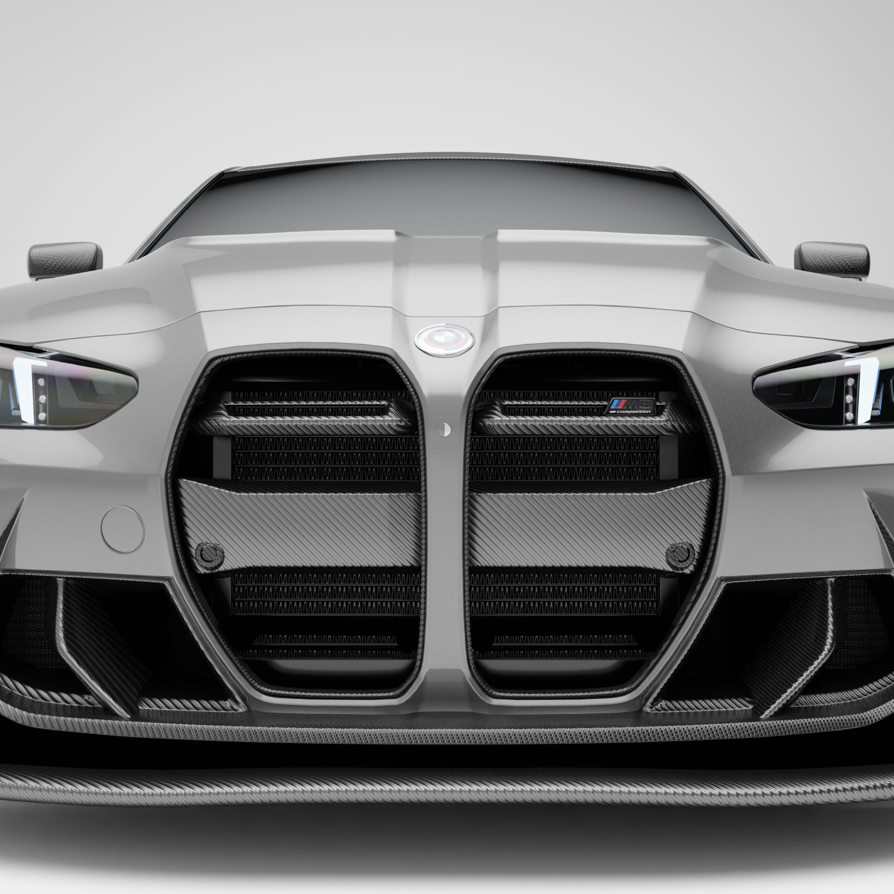 BMW M3 G80 Carbon Fiber Race Front Grill (without ACC) – Revozport